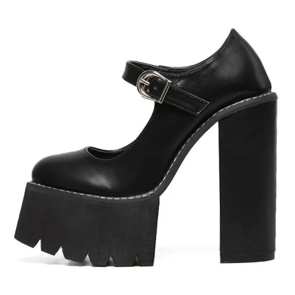 Gothic shoe with heel Mary Jane - Gothic Shop