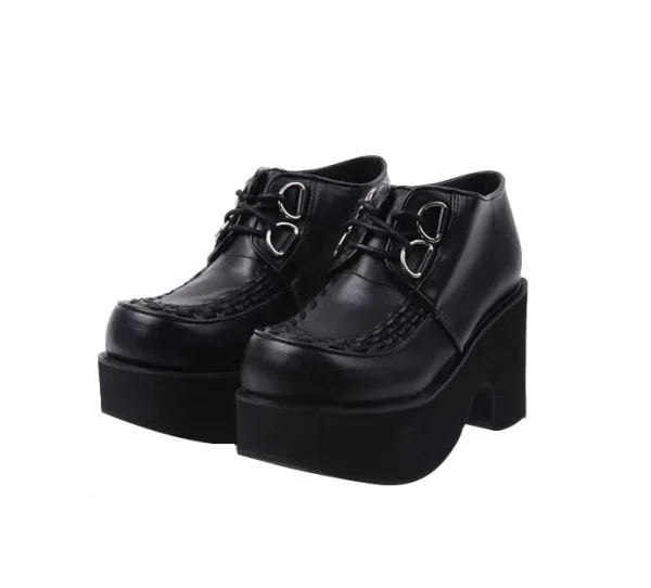 Zapato gótico con tacón Punk Lolita - Tienda Gótica
