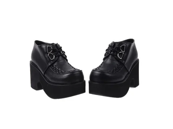 Zapato gótico con tacón Punk Lolita - Tienda Gótica