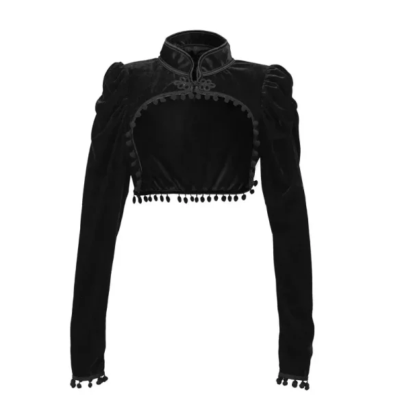 Gothic Victorian Velvet Bolero Jacket - Gothic Shop
