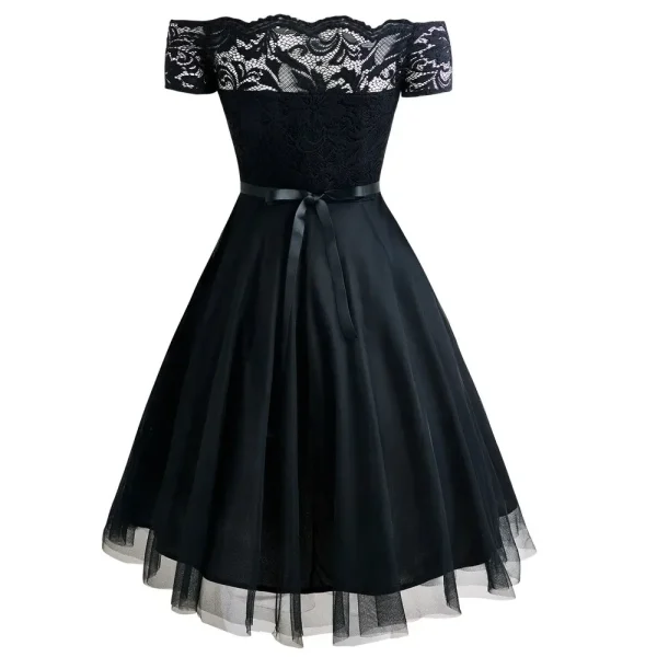 Retro elegantna gotska obleka - Gothic Shop