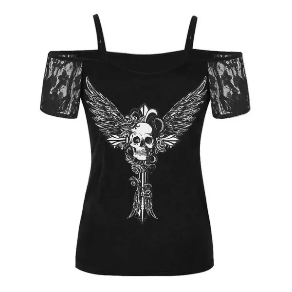 Gothic T Shirt Black Rock - Gothic Shop