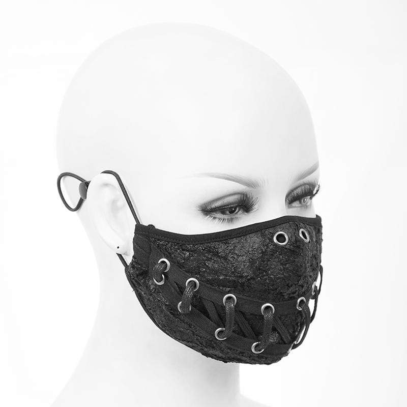 Unisex Grunge Frayed Wrinkle Ropes Masks with Disposable Filter Insert ...