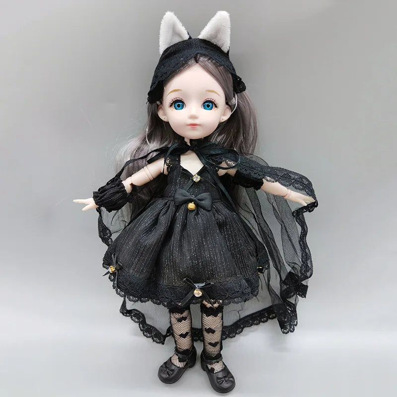 Gothic 1/6 BJD Doll 28cm with Clothes and Accessories - Gothic Shop