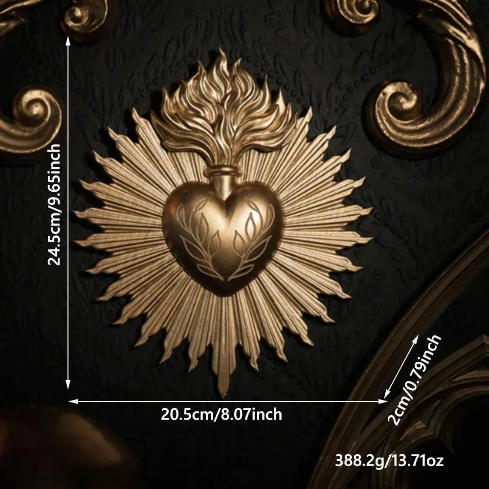 Gothic Vintage Heart Wall Decoration in Victorian Style - Gothic Shop