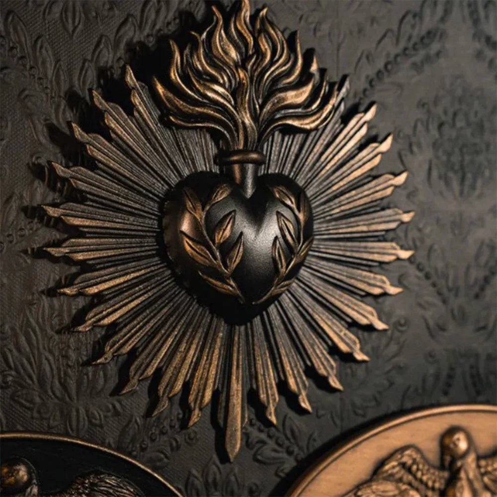 Gothic Vintage Heart Wall Decoration in Victorian Style - Gothic Shop