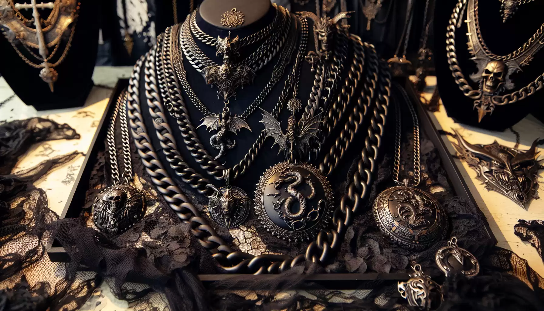 The best Gothic Jewelry for men for festivals, weddings or everyday ...