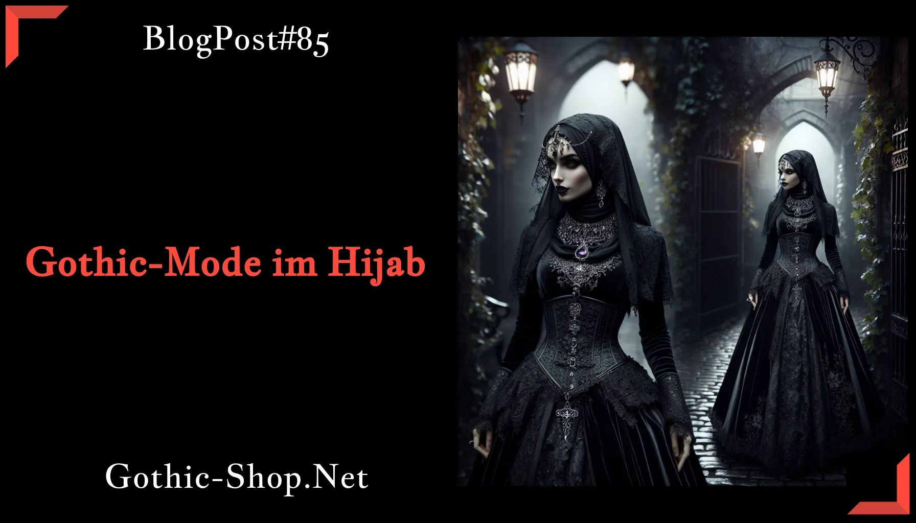 Gothic fashion in hijab - Gothic Shop