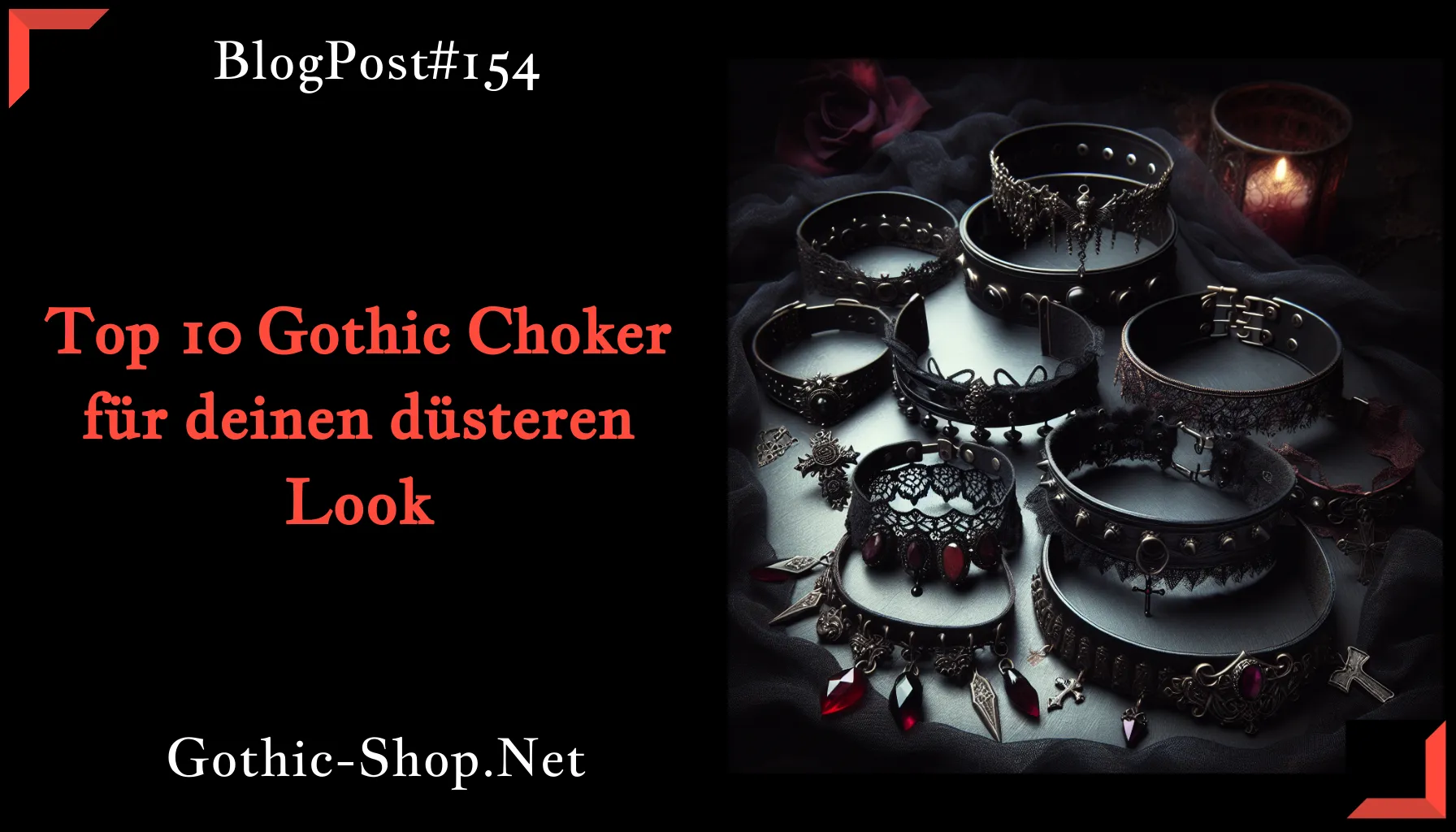 Topp 10 gotiska chokers för din mörka look - Gothic Shop